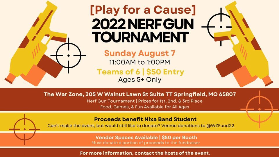 2022 Nerf Gun Tournament at The War Zone - Springfield, Mo on 7th ...