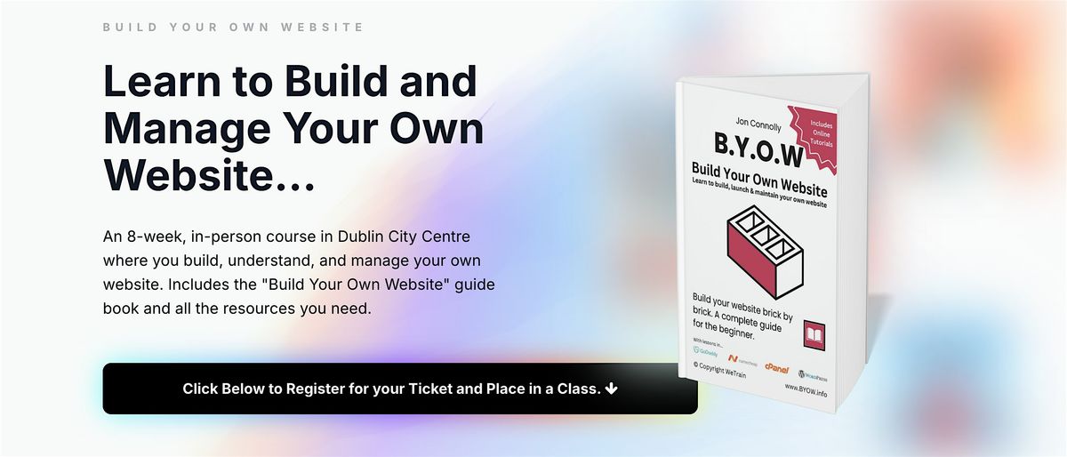8-Week Professional Website Building Course in Dublin City at Dublin on ...