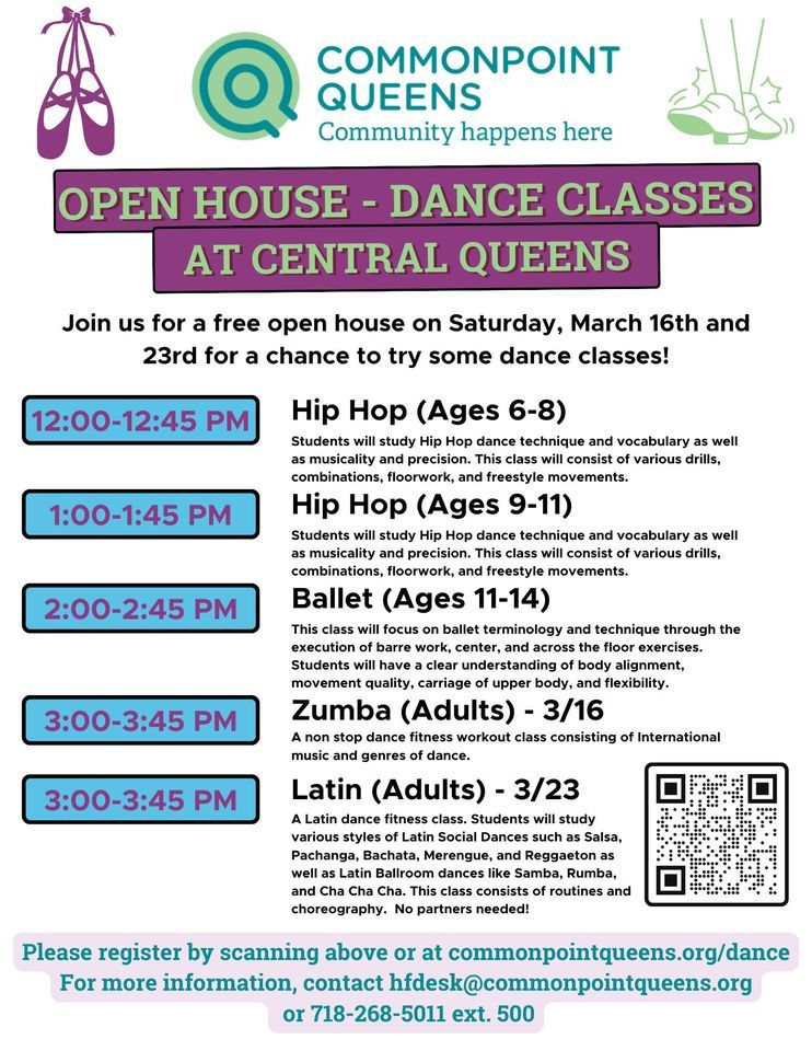 March Dance Open House at 67-09 108th St, Forest Hills, NY, United ...