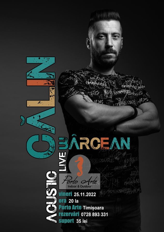 Concert Calin Barcean | Porto Arte Timisoara | November 25, 2022