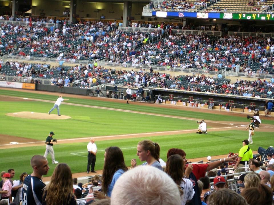 Throwing First Pitch at 9/11/2022 Twins Game | Target Field ...