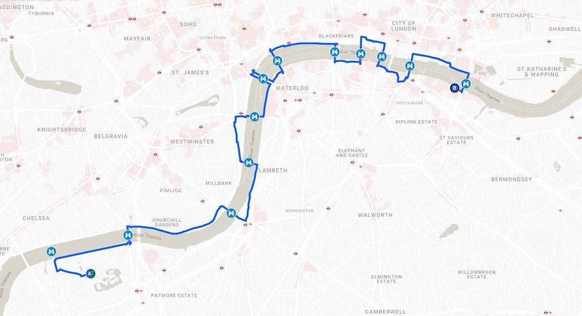 15km London Bridges Walk at Tower Bridge, London on 20th June, 2026