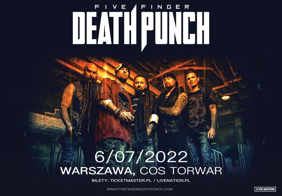 Five Finger Death Punch - Official Event, Warszawa, COS Torwar, 06.07. ...