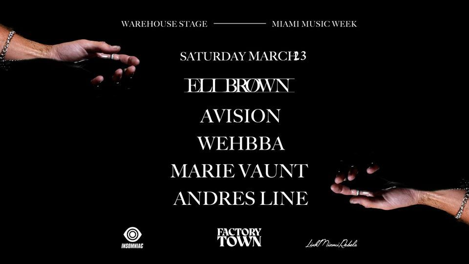 Eli Brown at The Warehouse at Factory Town Miami, Hialeah on 23rd March ...