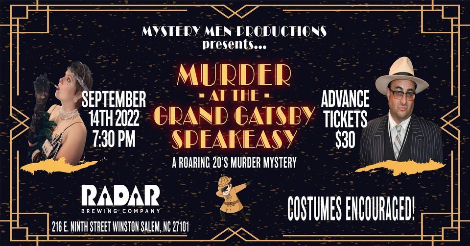 Interactive 1920s Murder Mystery: Murder at the Grand Gatsby Speakeasy ...