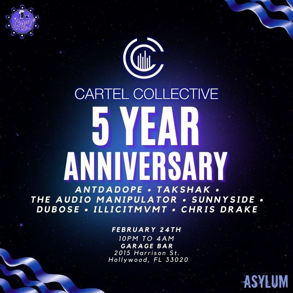 CARTEL COLLECTIVE 5 YEAR ANNIVERSARY at TnT Bar and Grill, Hollywood on ...