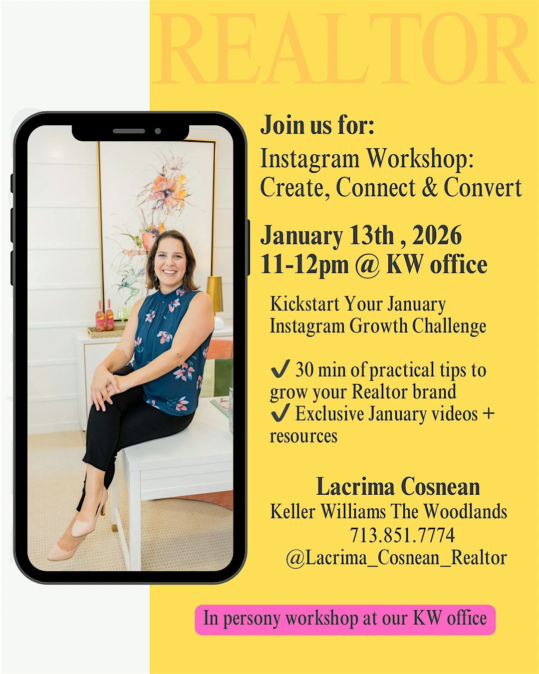 Instagram for Realtors 2026: Create, Connect & Convert at 10055 Grogans ...
