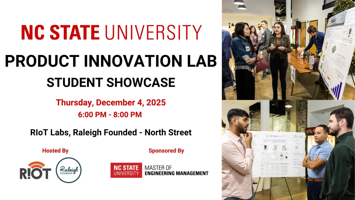 NC State University Product Innovation Lab Student Showcase 2025 at ...