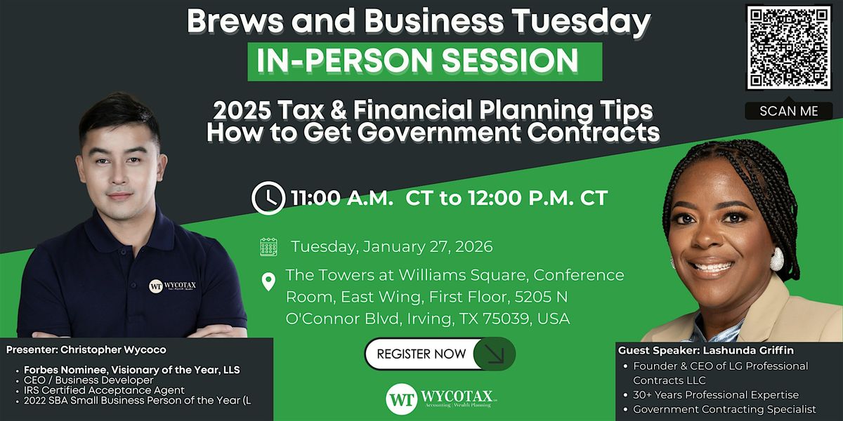 2025 Tax & Financial Planning Tips & How to Get Government Contracts at ...