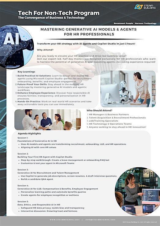 Mastering Generative AI Model & Agent For HR Professionals (10% off) at ...