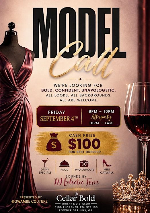 MODEL CONTEST - $100 Cash Prize for Best Dressed! at 3180 Florence Rd ...