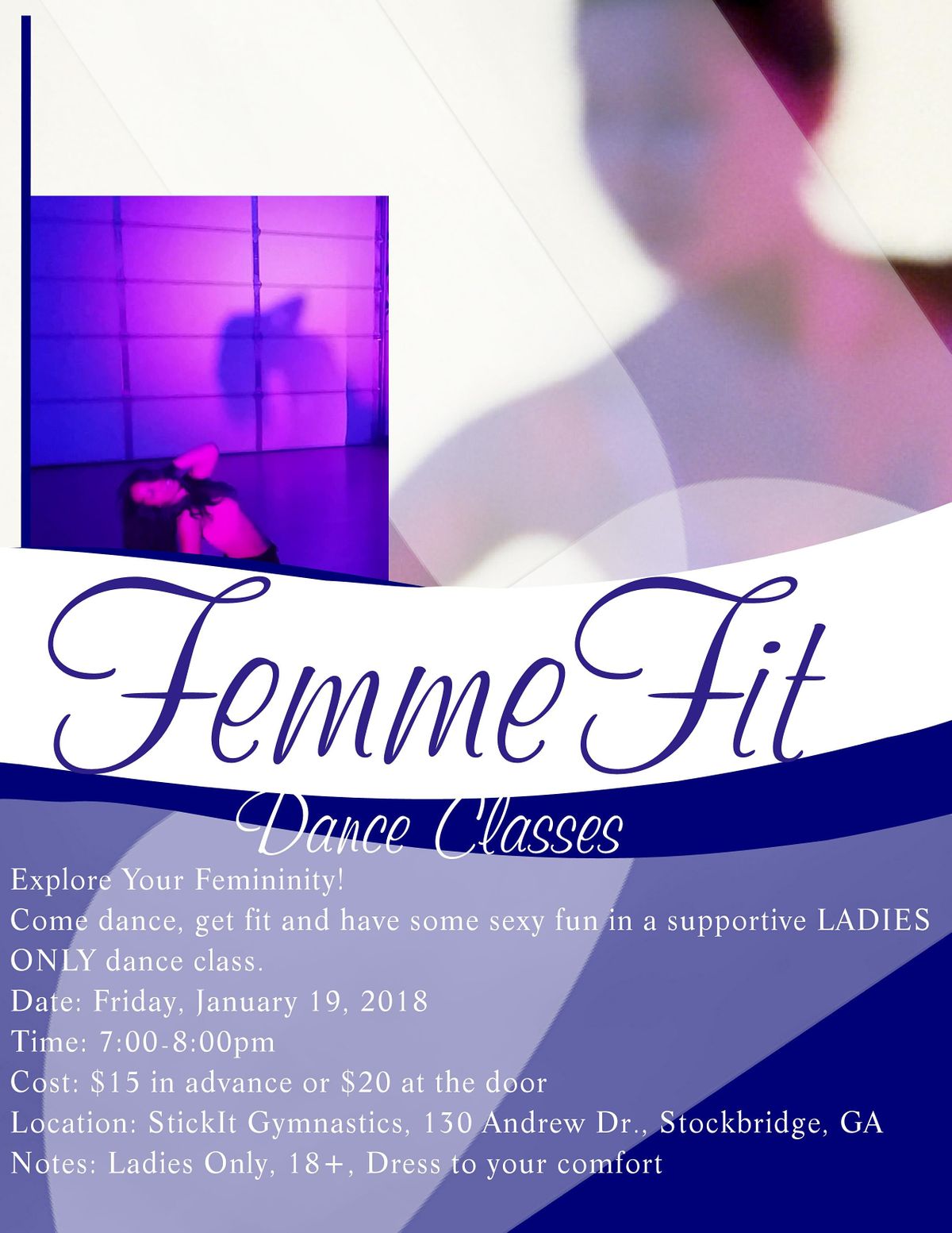 FemmeFit "Ladies Only" 18+-Month Pass at Stick It Gymnastics and Dance ...