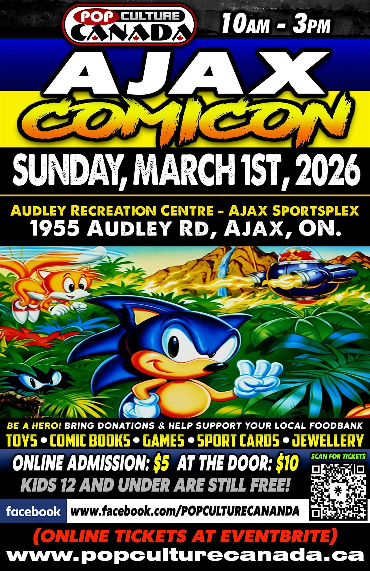 Ajax ComiCon : March 1 2026 : Comic Con at Audley Recreation Centre ...