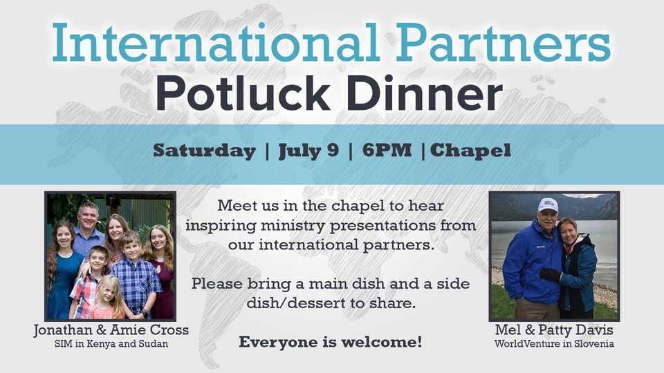 International Partners Potluck Dinner at Grace Community Church, Auburn ...