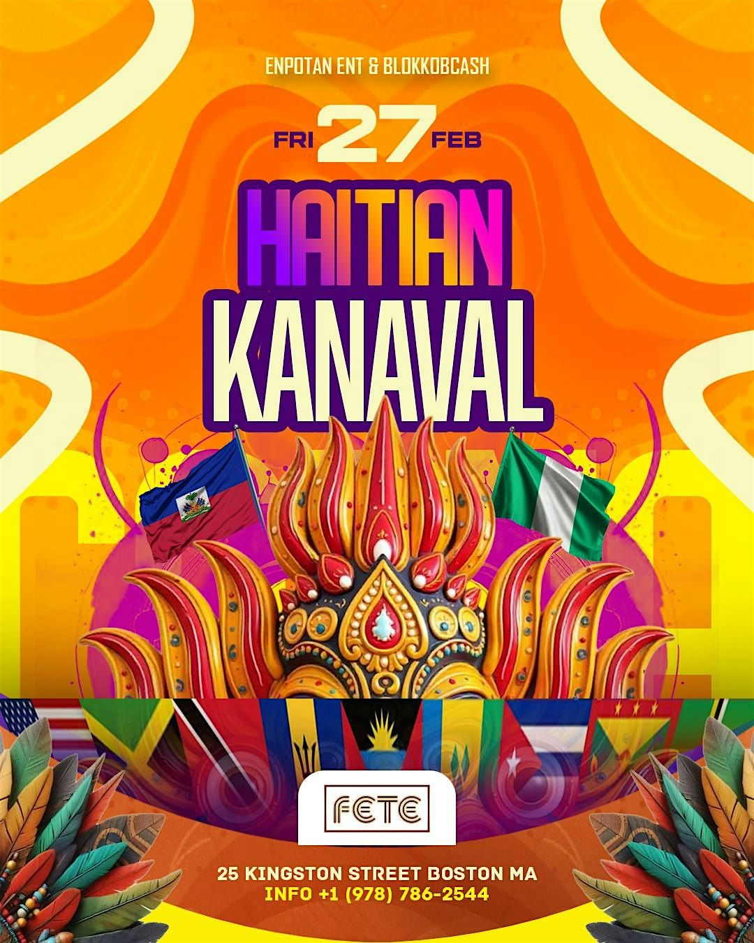 Haitian Kanaval at Fete, Boston on 27th February, 2026