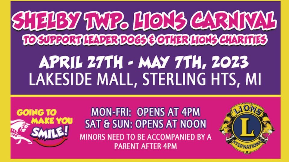 2023 Shelby Township Lions Carnival at Lakeside Mall (Sterling Heights ...