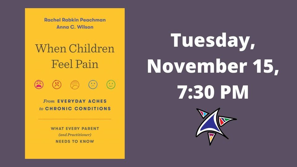 When Children Feel Pain with author Rachel Rabkin Peachman | JCC of ...