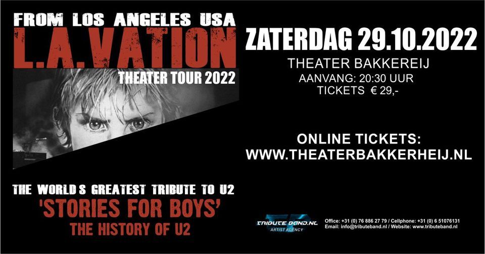 L.A.vation Stories For Boys Theater Show at De Theaterbakkerheij in ...