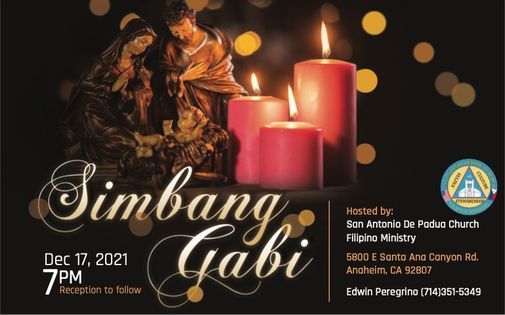 2021 Simbang Gabi Celebration | San Antonio de Padua Catholic Church, Orange, CA | December 17, 2021