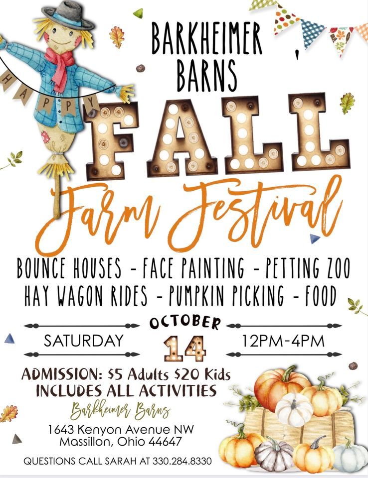 Fall Farm Festival at 1643 Kenyon Avenue NW Massillon, Ohio 44647 on ...