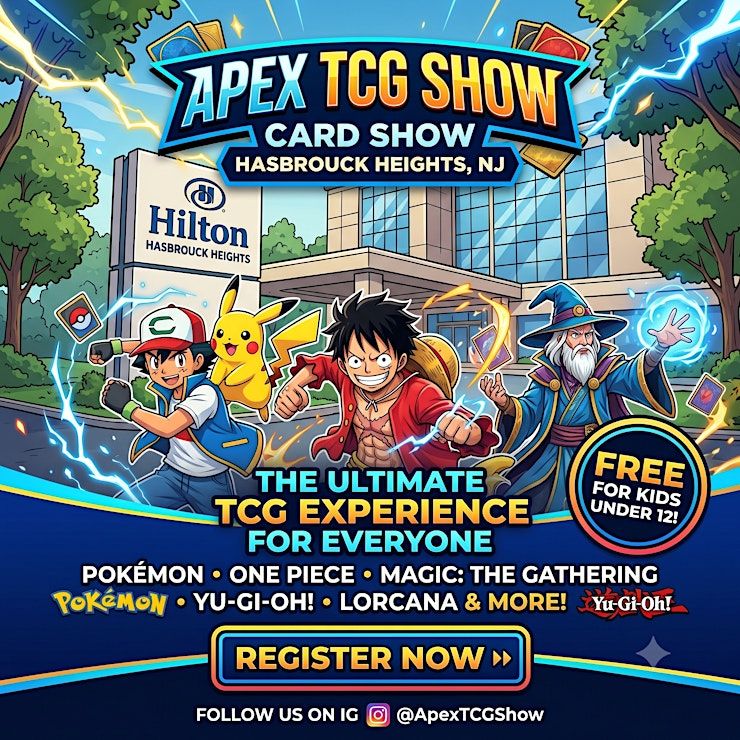 Apex TCG Show: Card Show - Hasbrouck Heights, NJ at Hilton Hasbrouck ...