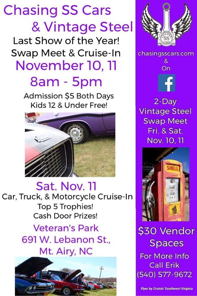 Chasing Cars Year End Swap and Cruise at Veterans Memorial Park, Mount ...