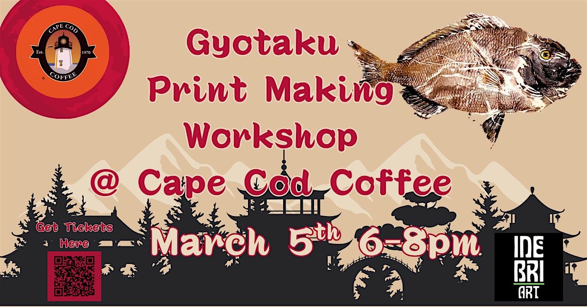 Gyotaku Print Making Workshop at Cape Cod Coffee (Mashpee) at Cape Cod ...