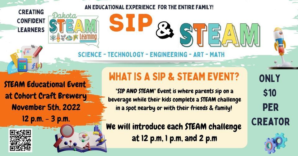 Sip and STEAM Family Event at Cohort Craft Brewery, Rapid City on 5th ...