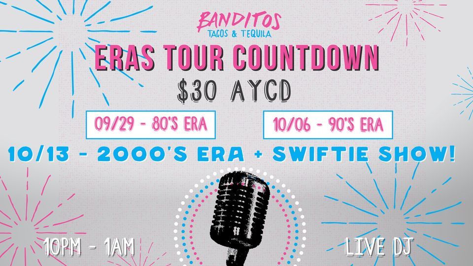 Taylors Eras Countdown - 2000s + Swiftie Release AYCD Party at 31 ...
