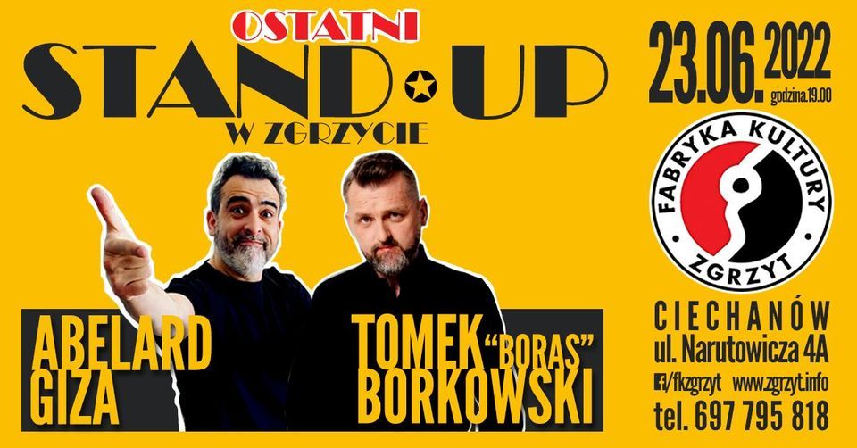 Abelard Giza i Tomasz Boras Borkowski - stand-up at Fabryka Kultury ...