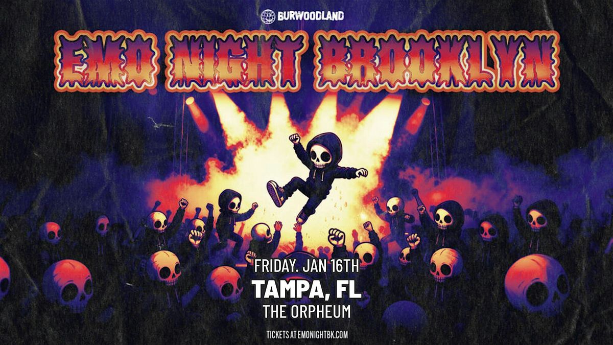 Emo Night Brooklyn at The Orpheum, Tampa on 16th January, 2026