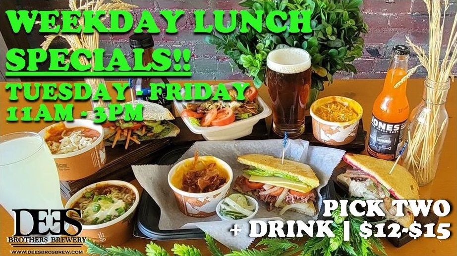 WEEKDAY LUNCH SPECIAL! | Dees Brothers Brewery, Sanford, FL | November ...