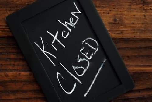 Kitchen closed at Weavers Bar & Lounge Kirkcaldy on 8th January, 2023