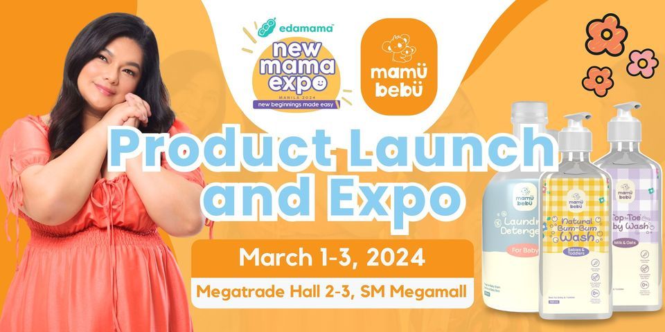 mamu bebus Product Launch and Expo at edamamas New Mama Expo this March 1 to 3 | Megatrade Hall ...