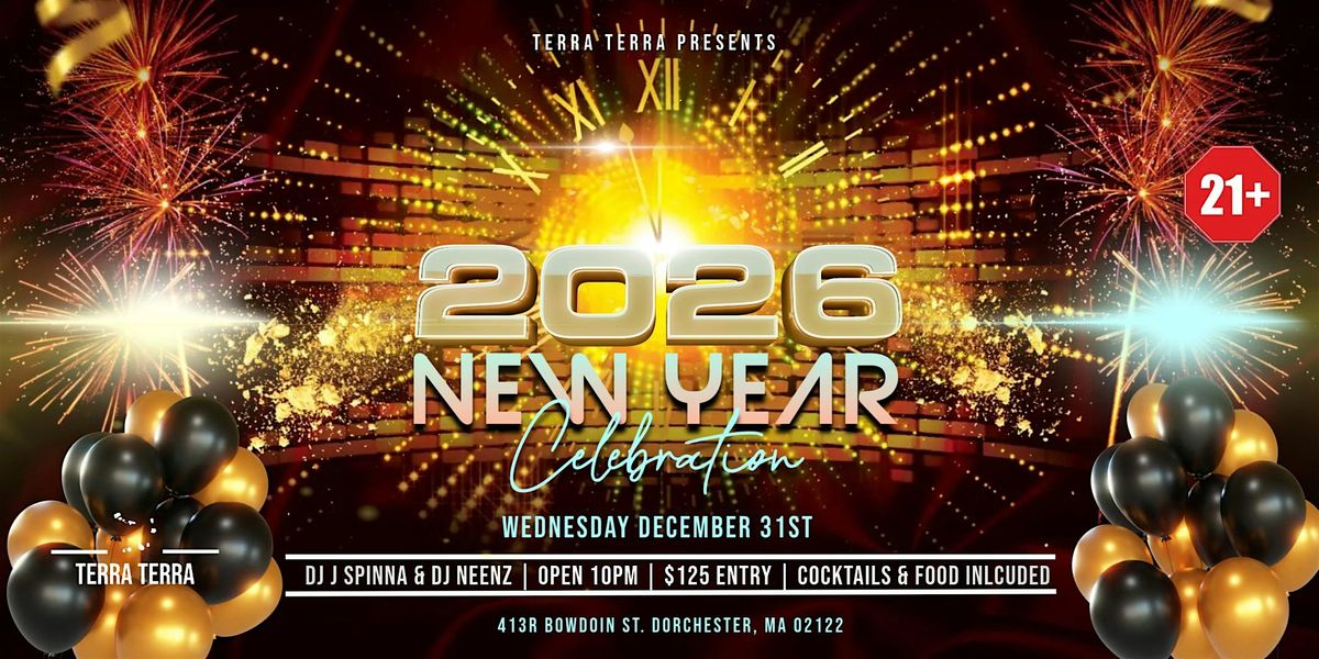 Terra Terra New Years Eve at Bowdoin Street, Boston on 31st December, 2025