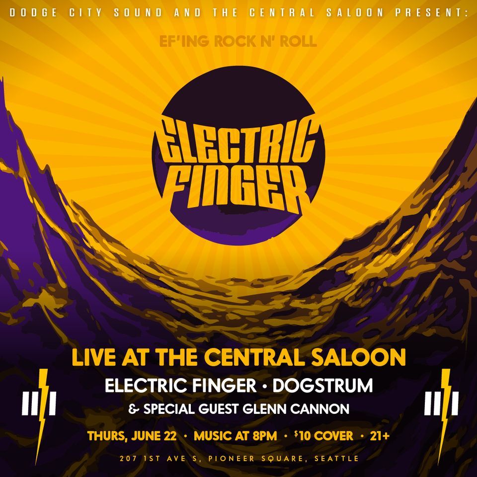 Electric Finger, Dogstrum at The Central with Special Guest Glenn ...