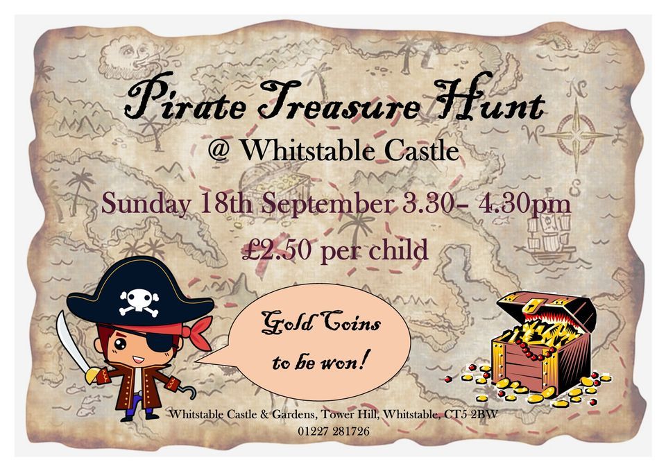 Pirate Treasure Hunt @ Whitstable Castle | Whitstable Castle ...