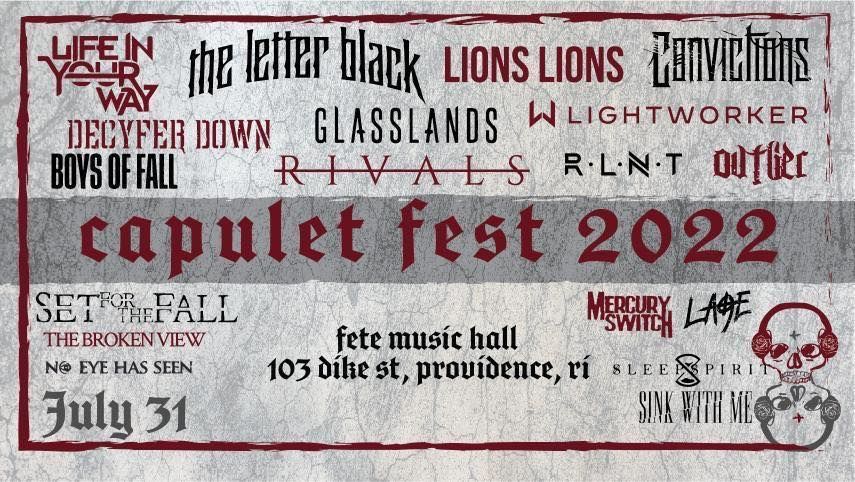 Capulet Fest 2022 | 103 Dike St, Providence, RI 02909-2826, United ...