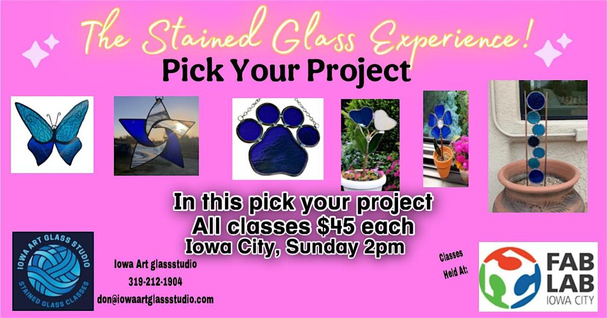 DIY Pick your project diy stained glass classes at Iowa City Fab Lab on ...