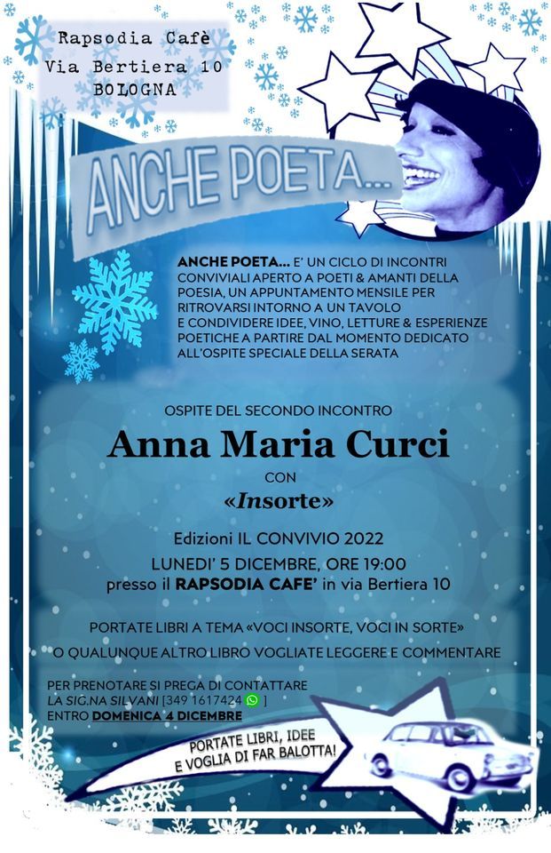 Anche Poeta! | Rapsodia caffè, Bologna, EM | December 5, 2022