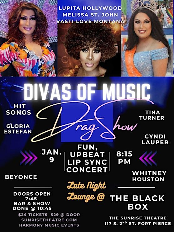 DIVAS OF MUSIC - Theatrical Queens & Great Songs Spanning Decades at ...