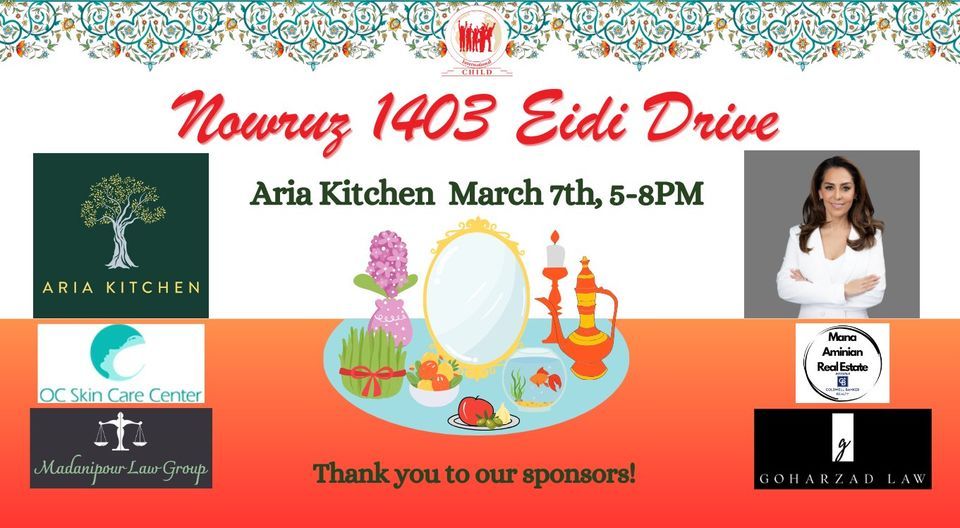 Nowruz Prelude at Aria Kitchen, Irvine on 7th March, 2024
