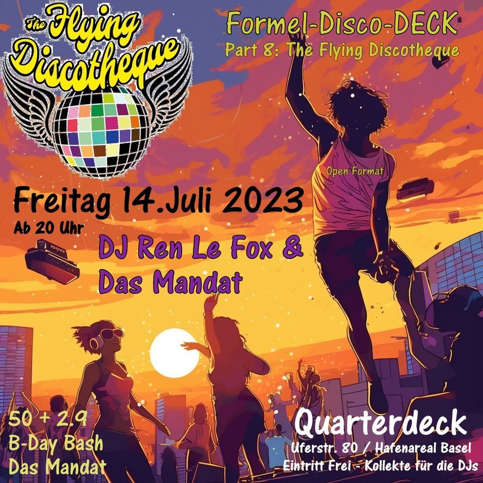 Formel-Disco-Deck Part 8: The Flying Discotheque | Quarterdeck, Basel ...