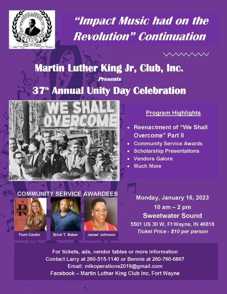 37th Annual Unity Day Celebration - MLK Club FW at Sweetwater, Fort ...