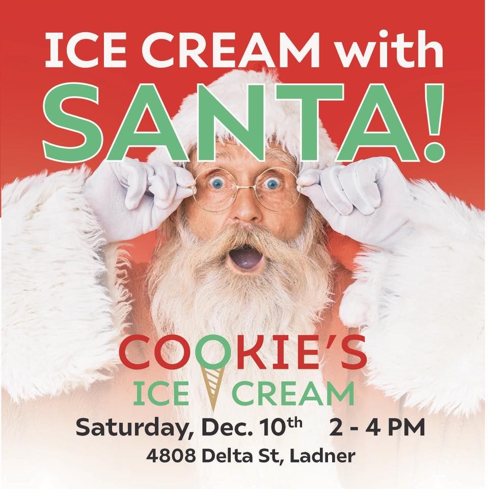 Ice Cream with Santa! at Cookie’s Ice Cream, Delta on 10th December, 2022