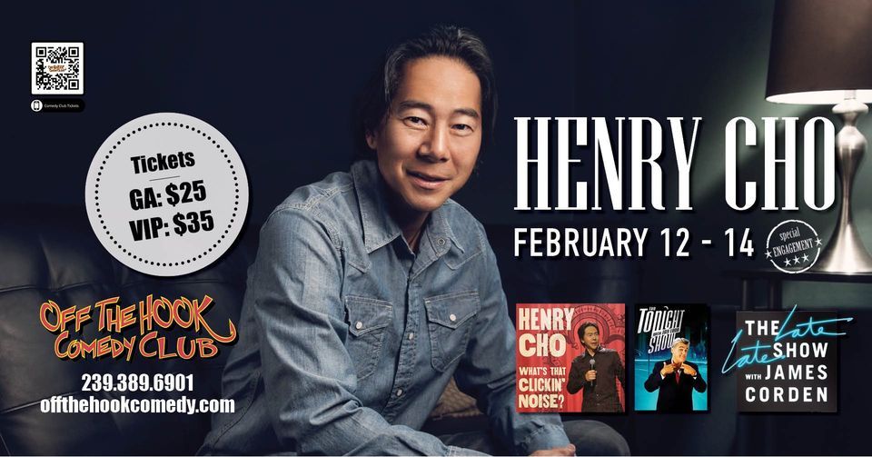 Comedian Henry Cho Live in Naples, Florida! at Off The Hook Comedy Club ...