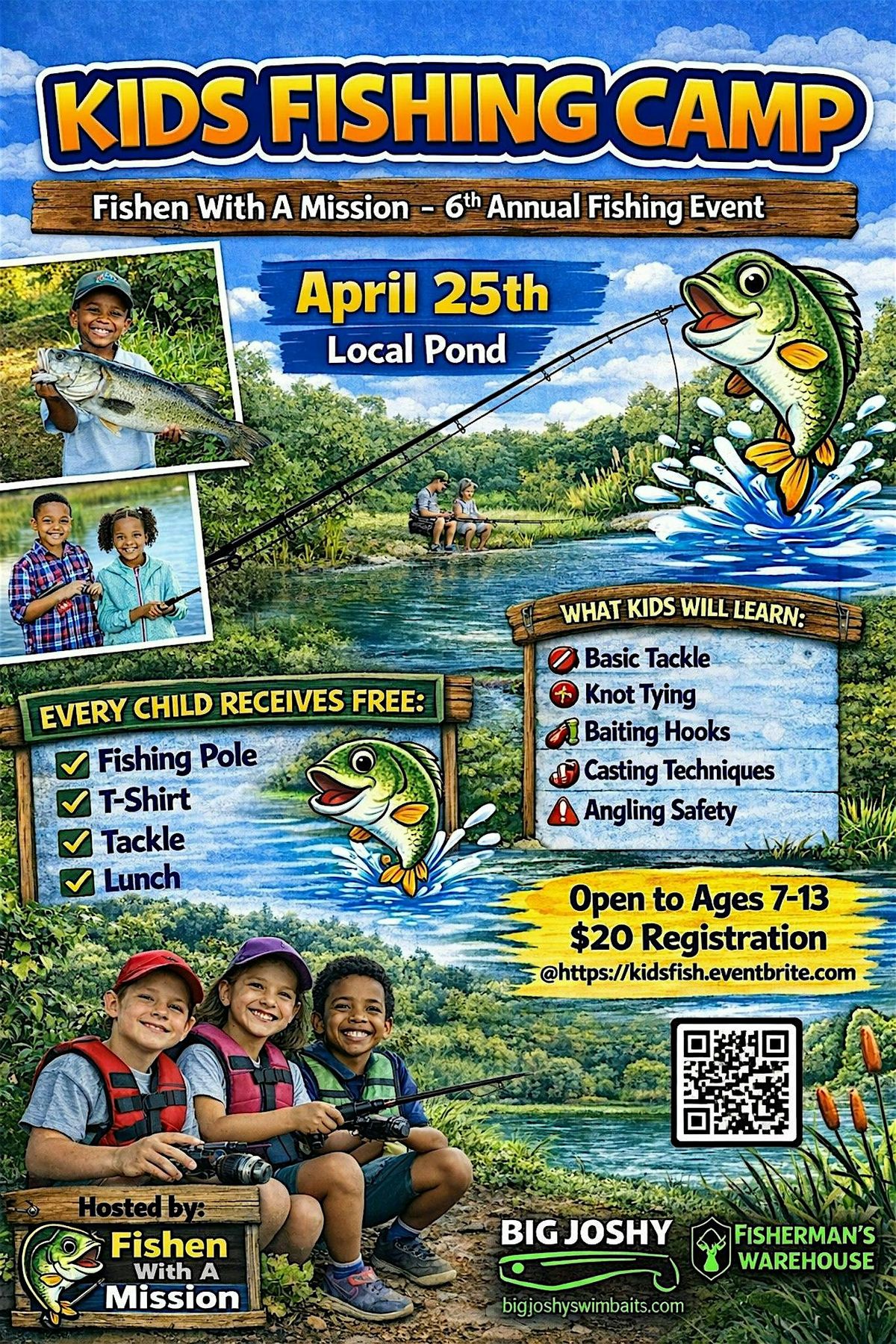 Fishen With A Mission Kids Fishing Camp at 7370 Groveport Rd, Groveport ...