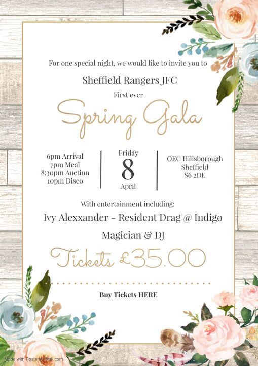 Sheffield Rangers Spring Gala 2022 at Jubilee Sports & Social Club ...