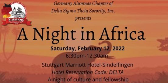 A Night in Africa Gala: Hosted by the Germany Alumnae Chapter of Delta ...