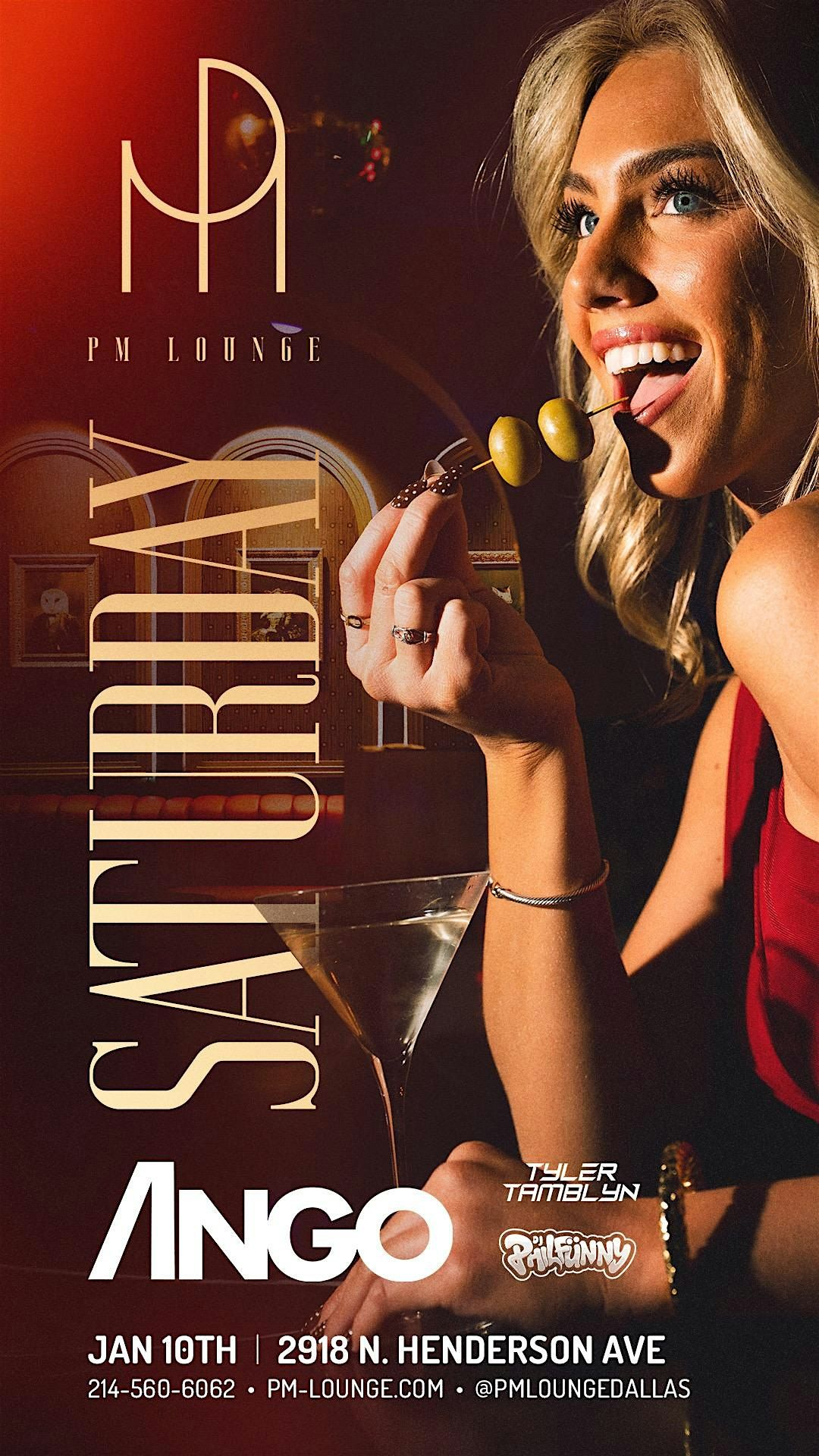 PM Saturdays: DJ Ango, Tyler Tamblyn & PhilFunny - Dallas Nightclub at ...